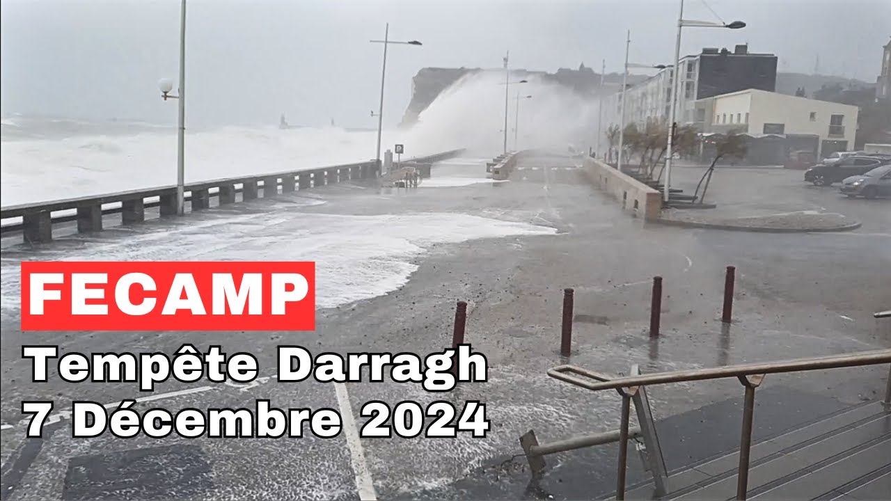 TEMPETE DARRAGH - Fécamp - 7 décembre 2024 - YouTube