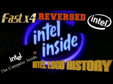 Intel logo history 4x fast reversed - YouTube
