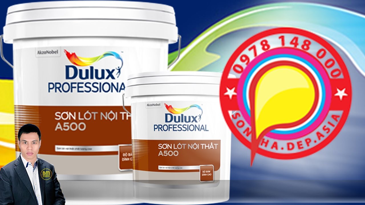 SƠN LÓT DULUX PROFESSIONAL A500 NỘI THẤT CHUYÊN DỤNG - YouTube