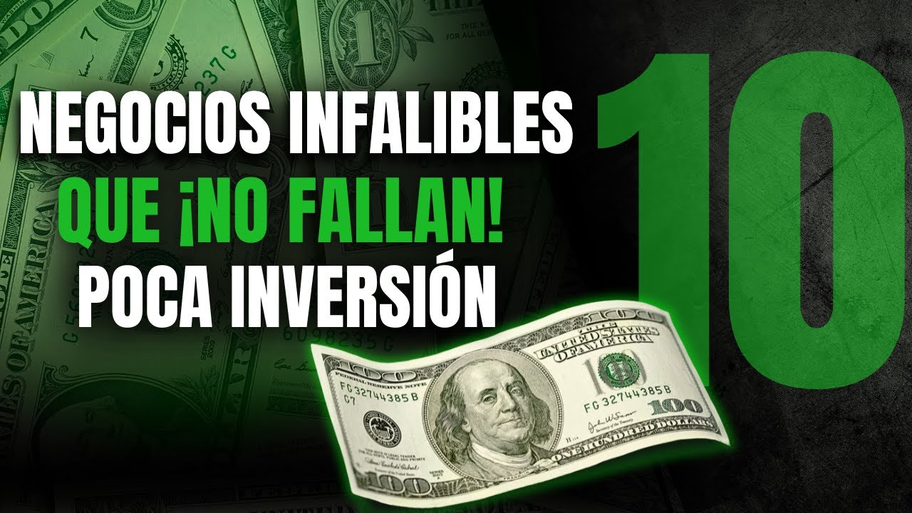 10 IDEAS de Negocios RENTABLES💰 con POCA INVERSIÓN en 2024 (NO FRACASAN ...