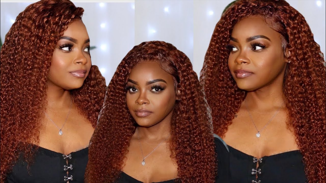 GINGER FIRE CURLY HAIR ft Hurela Hair - YouTube
