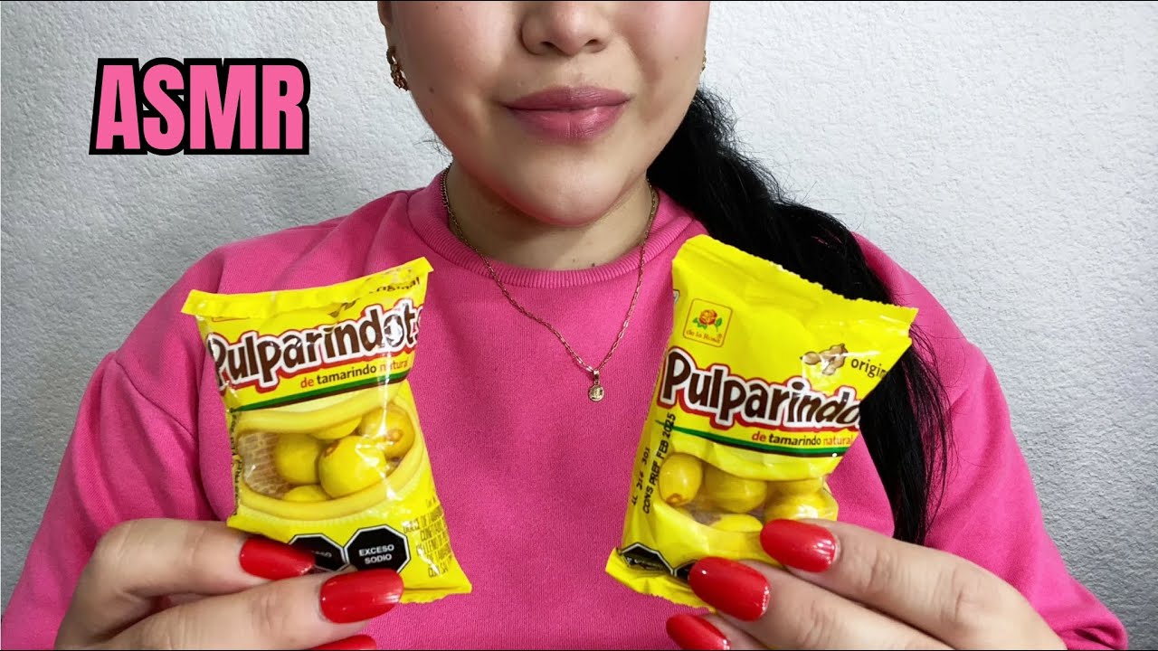 ASMR español comiendo dulces pulparindo 😝 dulce mexicano 🇲🇽 - YouTube
