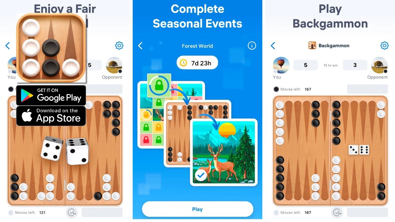 Backgammon - Board Game Gameplay (Android, IOS) - YouTube
