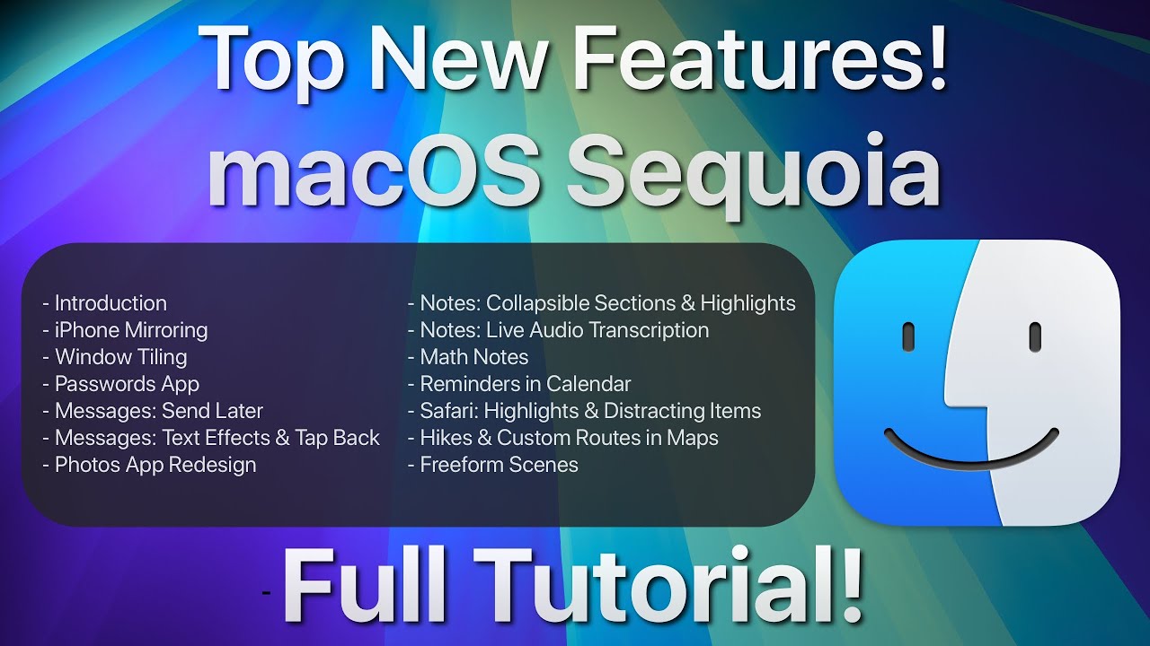 macOS Sequoia Tutorial - Learn the top new and updated features in the ...