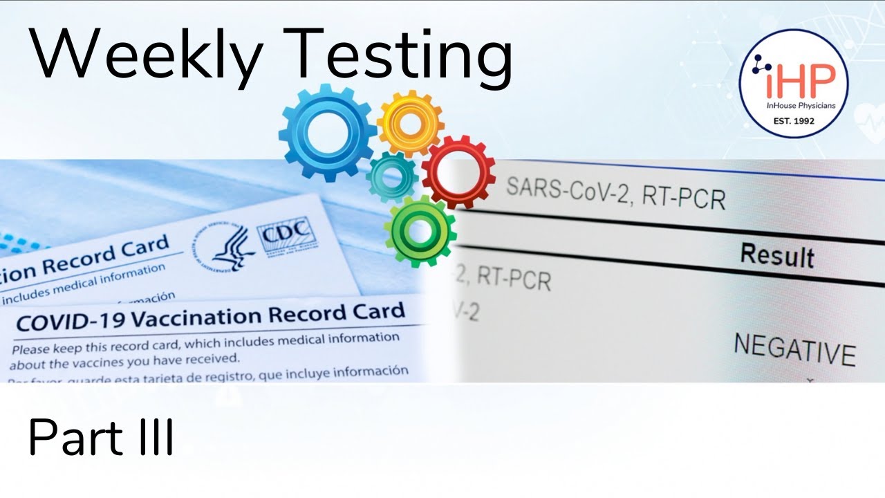 OSHA Mandate Solution for Employers - Part III - Weekly Testing - YouTube