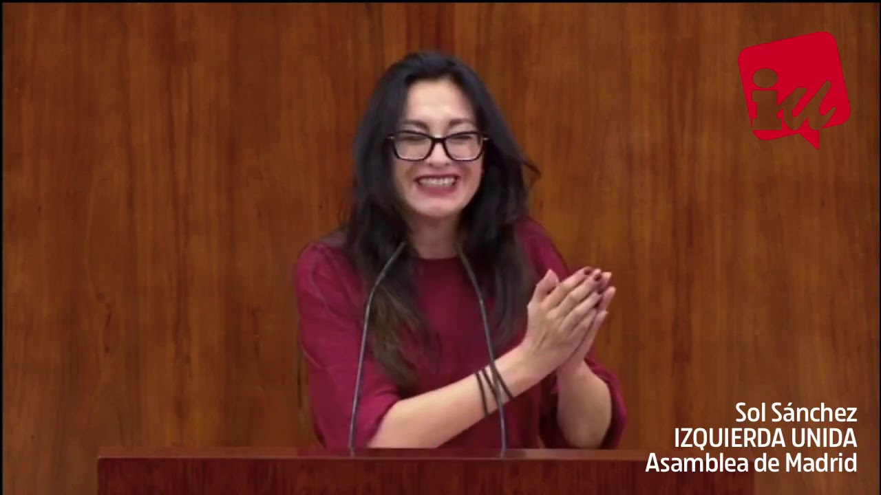 Sol Sánchez. Pleno Asamblea de Madrid 1 de Octubre - YouTube