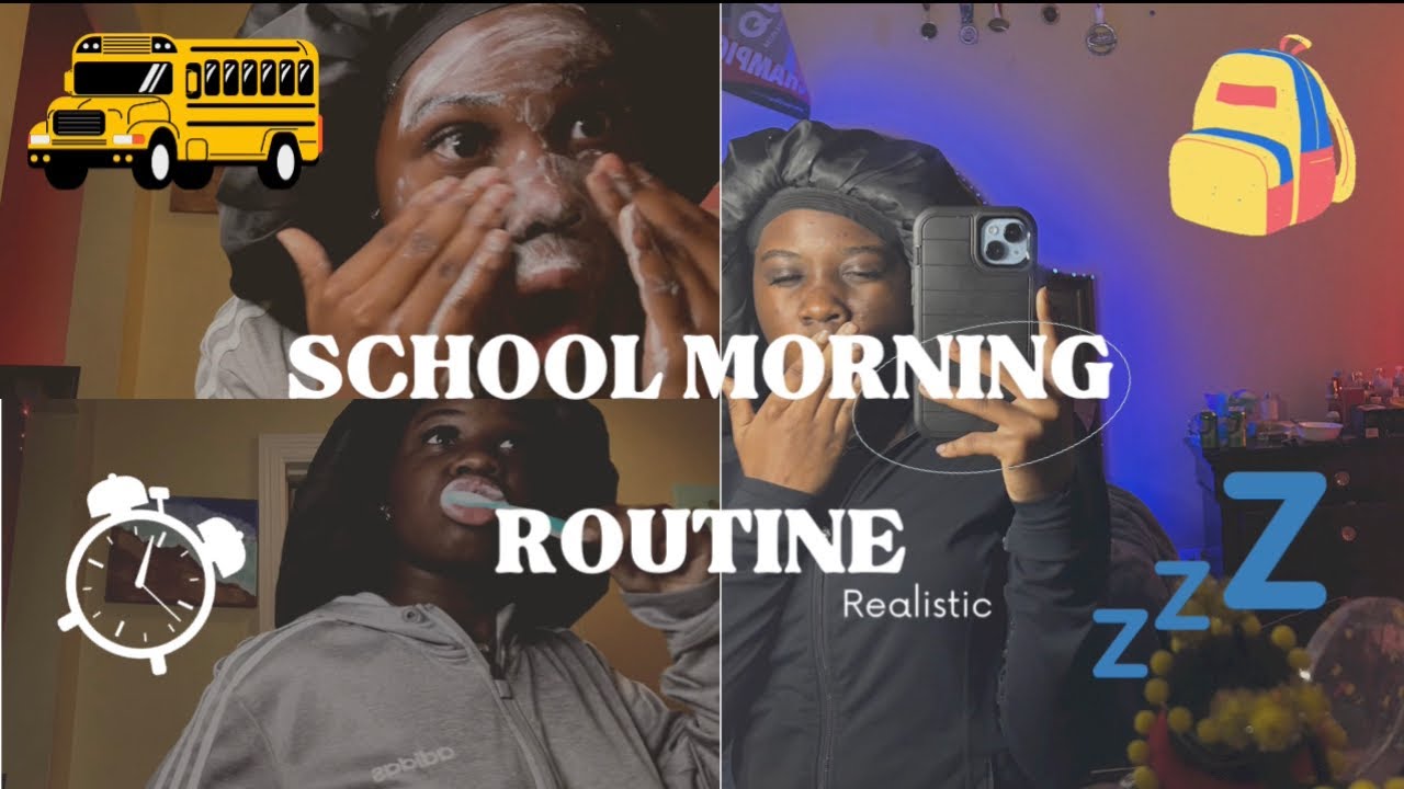 HIGH SCHOOL MORNING ROUTINE/ GRWM (REALISTIC) - YouTube