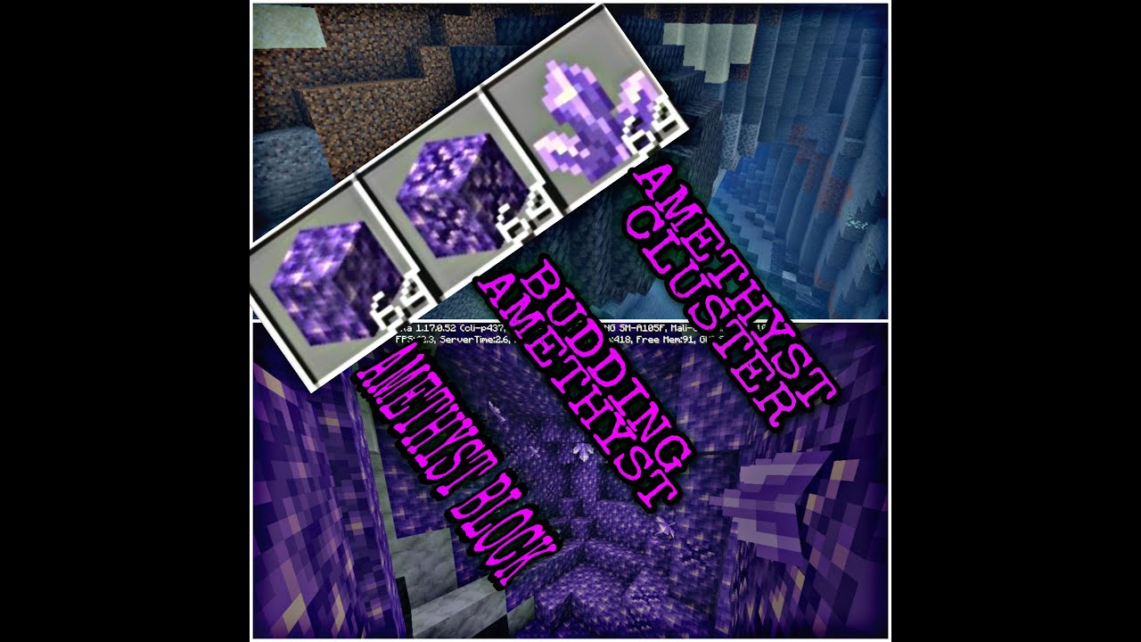 MINECRAFT|how to find amethyst cluster|#1 - YouTube