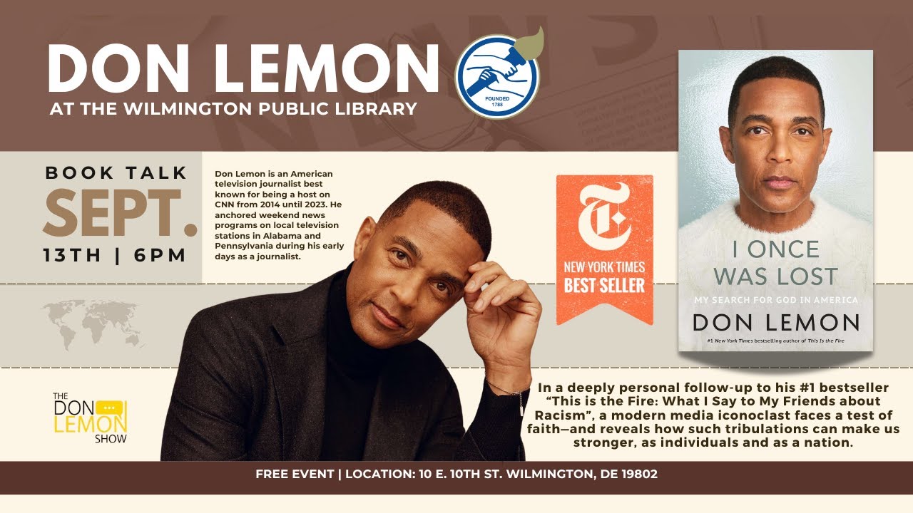 Book Talk with Don Lemon: I Once Was Lost - YouTube