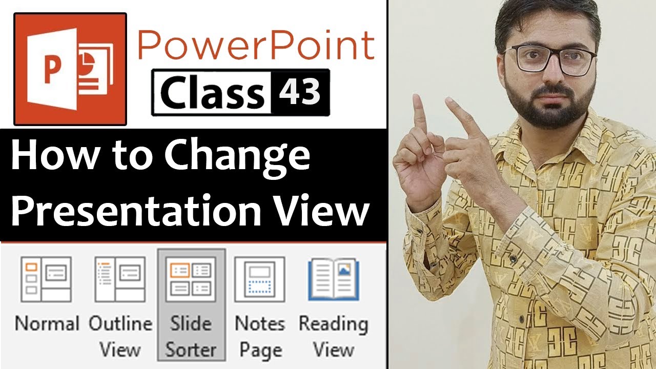 How to Change Presentation View in PowerPoint - Class 43 - YouTube