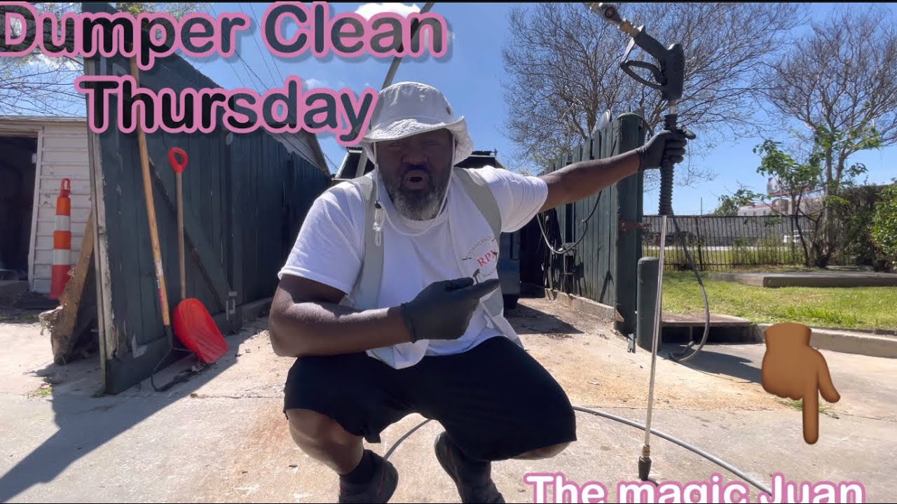 Dumpster cleaning Thursday,#pressurewashing - YouTube