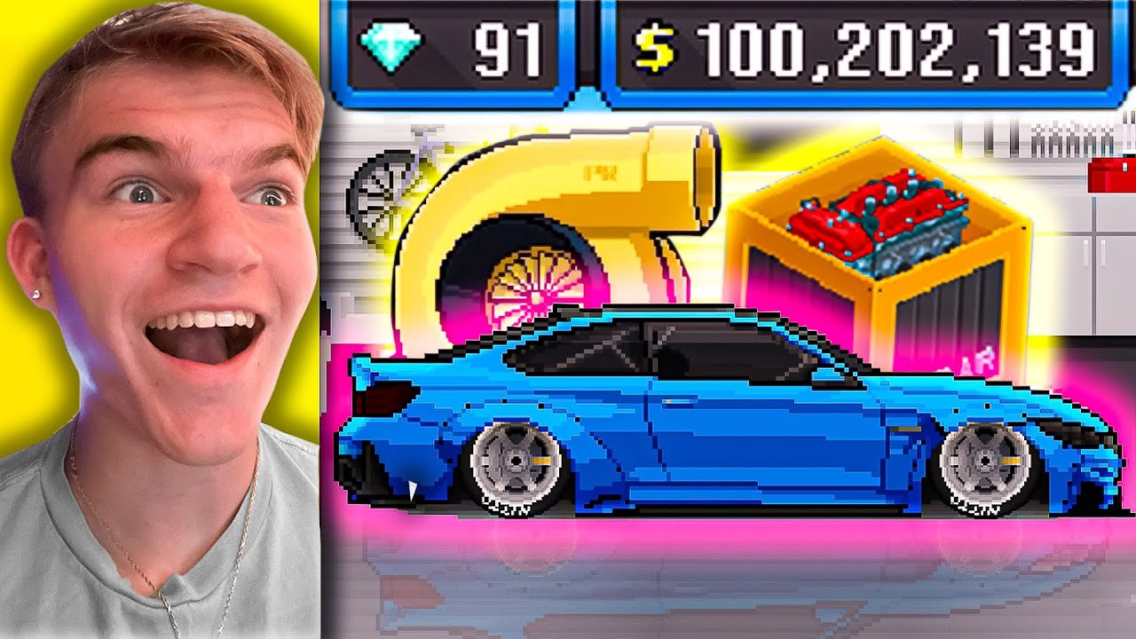 SPENDING $10,000,000 DOLLARS ON A BMW M4 IN PIXEL CAR RACER! - YouTube