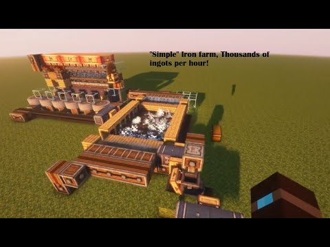 Create Mod Iron Farm Build & Tutorial!! - YouTube