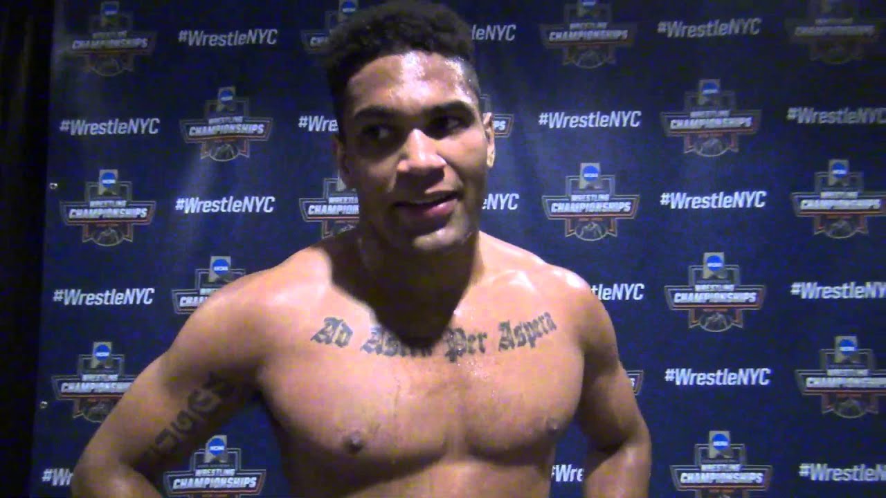 Jadaen Bernstein (Navy) after 174 lb upset of No. 4 Ethan Ramos (UNC ...