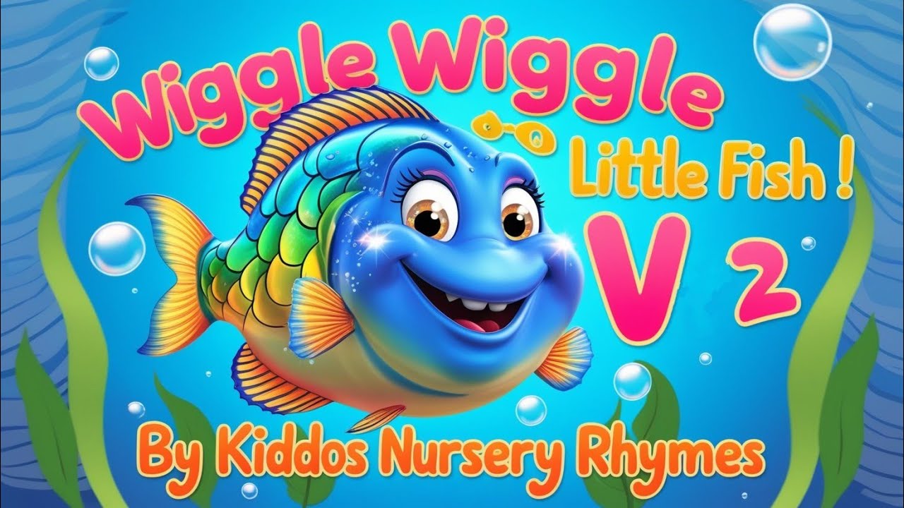 Wiggle Wiggle Little Fish! V2 | Kids' Song with Lyrics | Kiddos Nursery ...