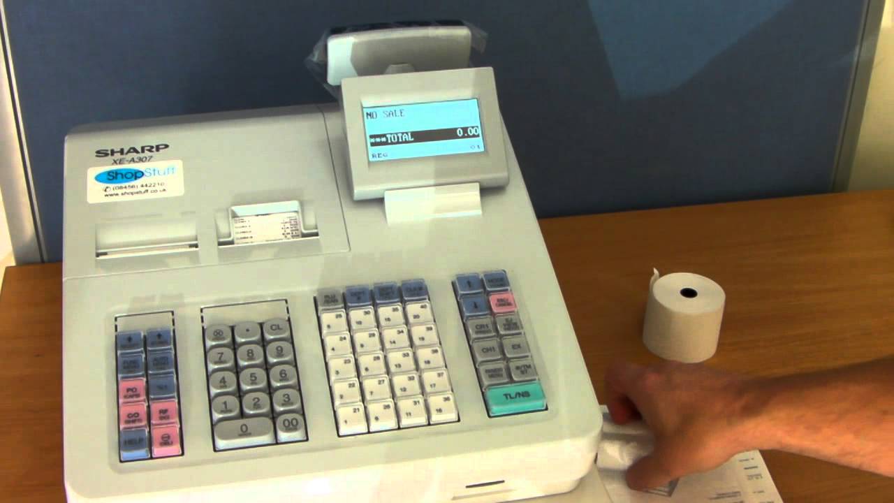 Sharp Xea 307 what comes with the Till. Do I need anything else. - YouTube