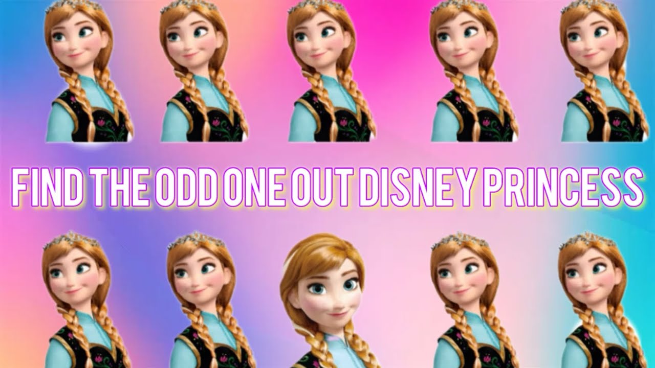 FROZEN"Puzzle challenge with Frozen characters Find the difference|Find ...