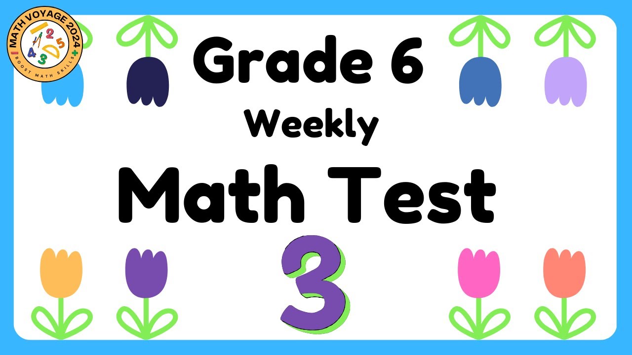 Grade 6 Weekly Test Paper 3: Negative Numbers Explained | Quick ...