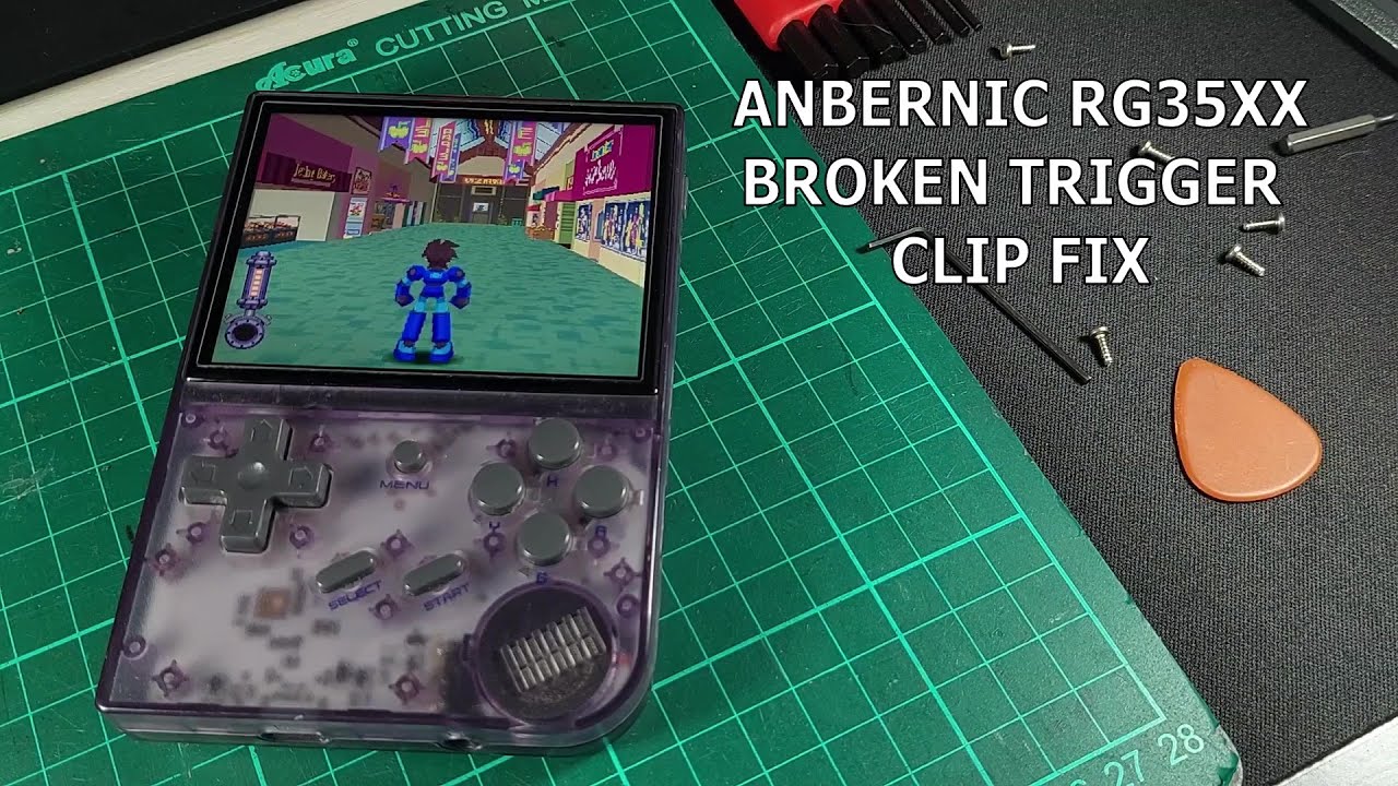 ANBERNIC RG35XX Broken Trigger Clip [FIX] - YouTube