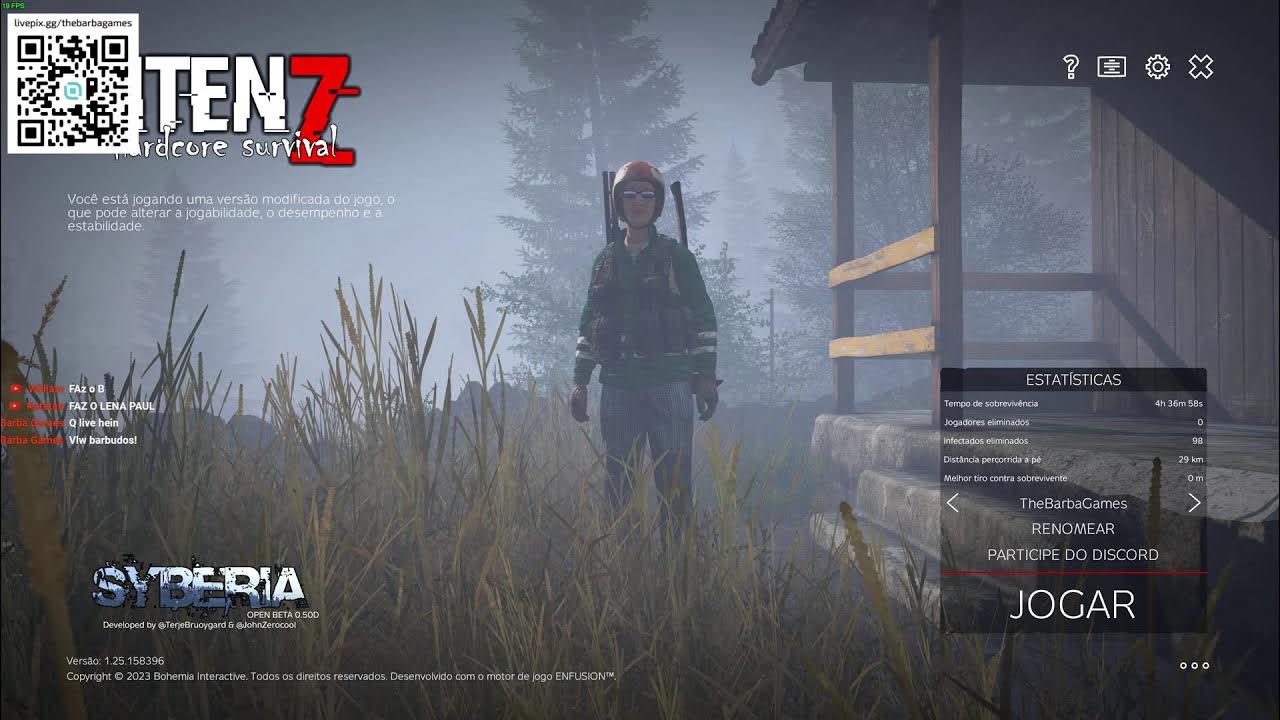 AO VIVO - DayZ Hardcore - Server Intenz Mod Syberia - YouTube
