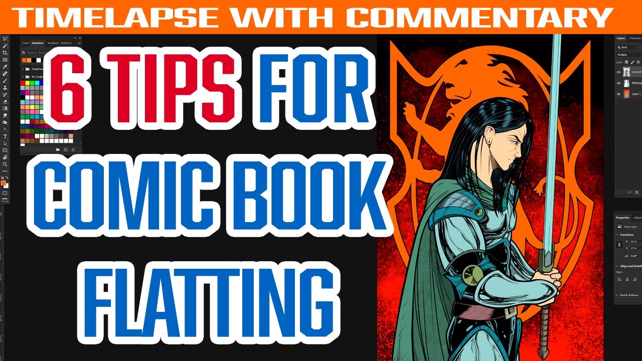 6 Tips for Color Flatting Your Comic Book-Tutorial - YouTube