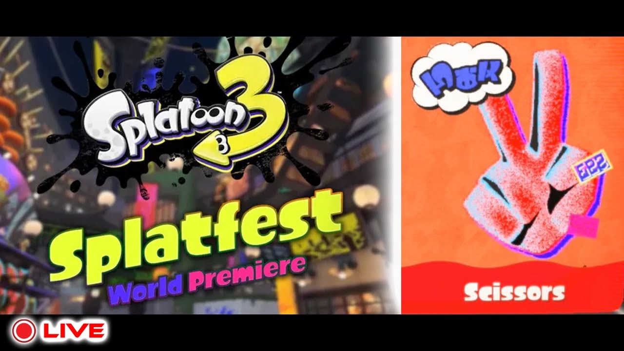 LETS GOOO TEAM SCISSORS SPLATOON 3 SPLATFEST WORLD PREMIERE - YouTube