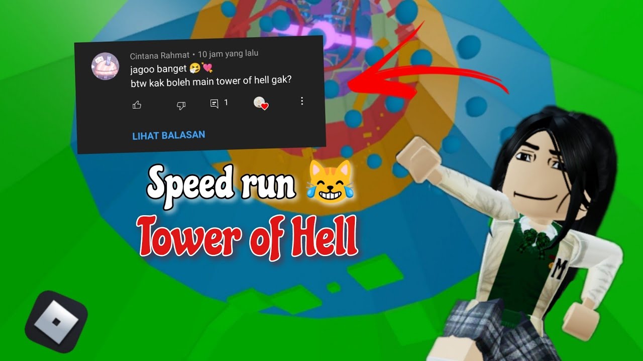 SPEED RUN TOWER OF HELL😱😹 | ROBLOX INDONESIA🇮🇩 - YouTube