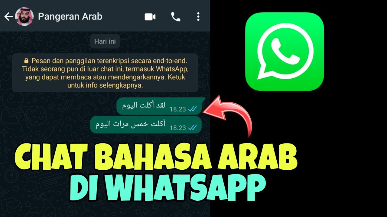 Cara bikin tulisan Arab di chat WhatsApp tanpa aplikasi - YouTube