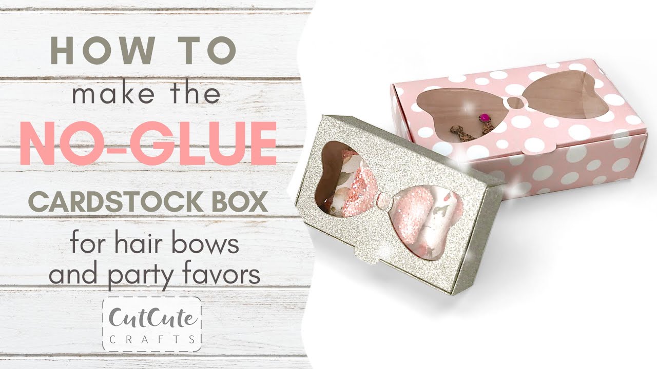How to Make the No-Glue Bow Box - YouTube
