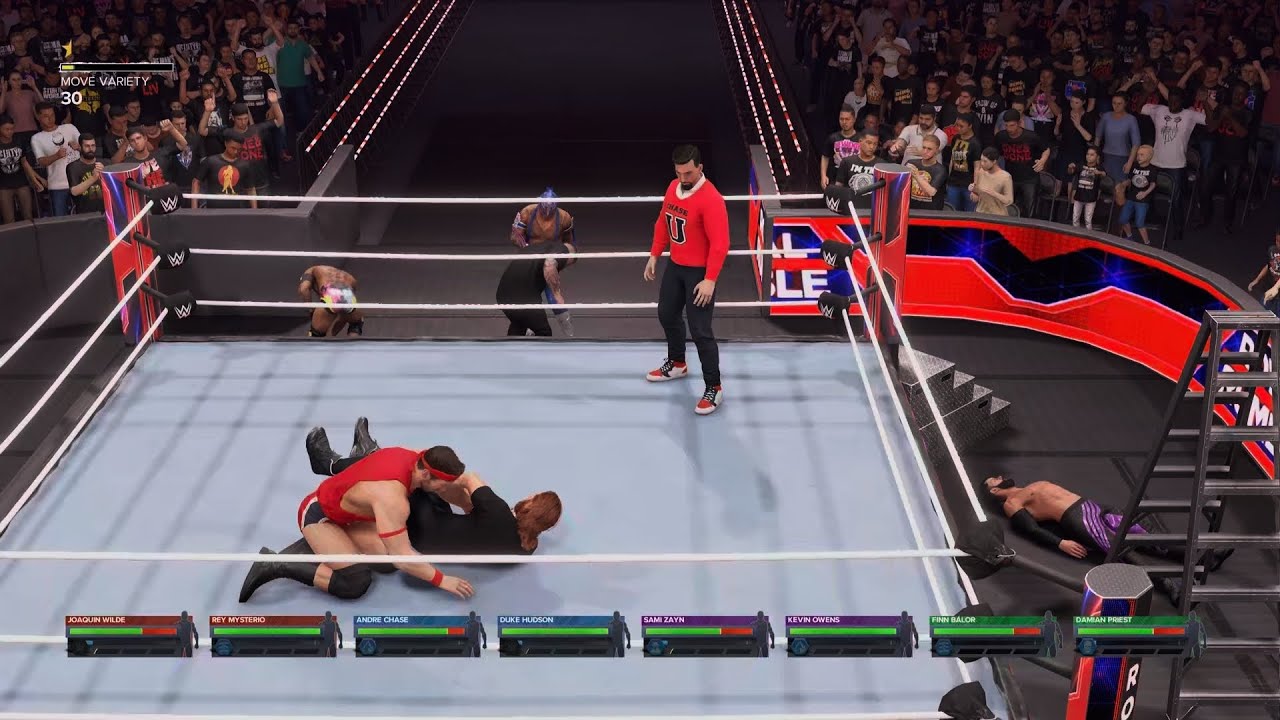 WWE 2K24 4-way ladder tag match - YouTube