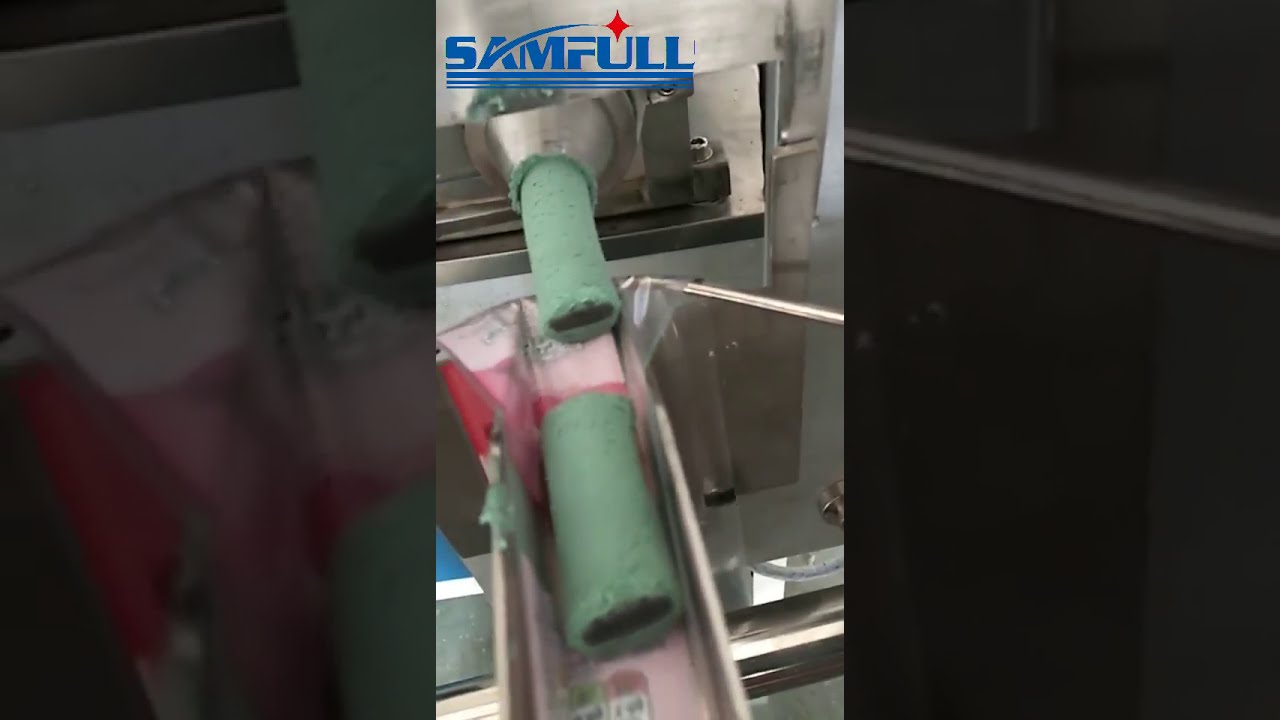 Samfull AB epoxy putty automatic packing machine - YouTube