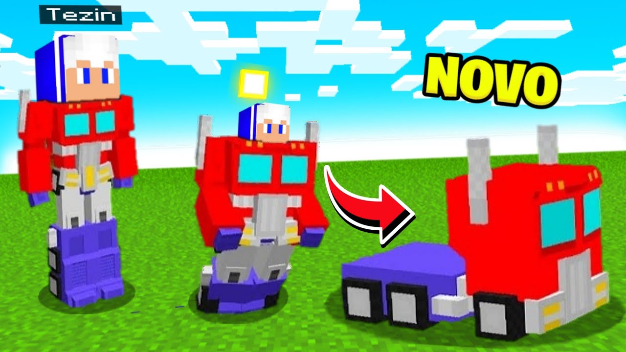 🚛•INCRÍVEL!!NOVO ADDON/MOD DO TRANSFORMERS PARA MINECRAFT PE. - YouTube