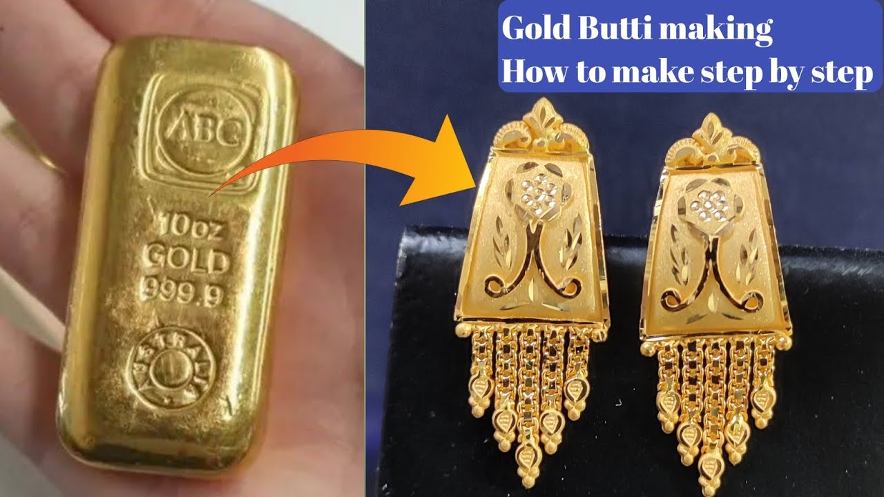 Gold Butti making step by step making 22k gold|@T.M_Gold_making. - YouTube