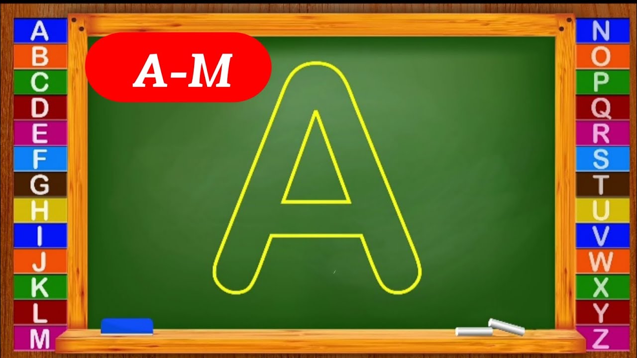 how to write letter children :ABCD kids : ABCD kaise likhate hain (part ...
