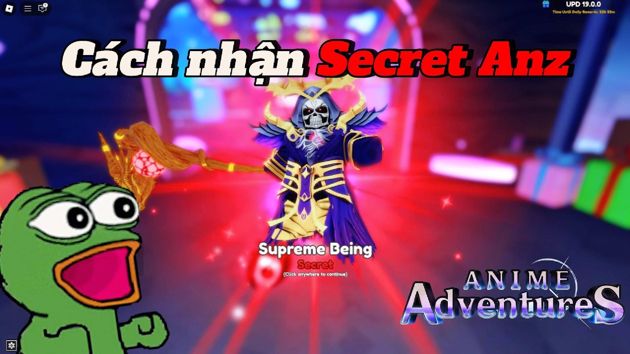 Cách lấy SECRET Anz (Ainz) trong ANIME ADVENTURES - Vũ trụ GameXplorer ...