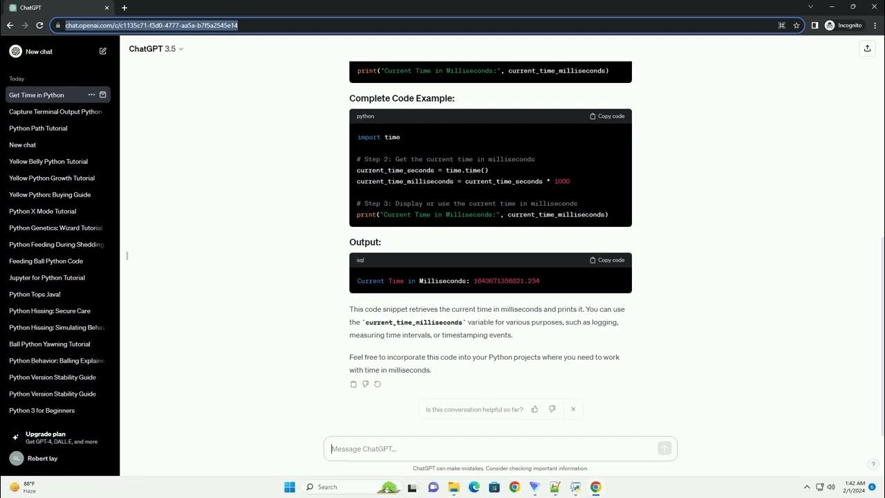 How To Get Time In Milliseconds Python Youtube 9636