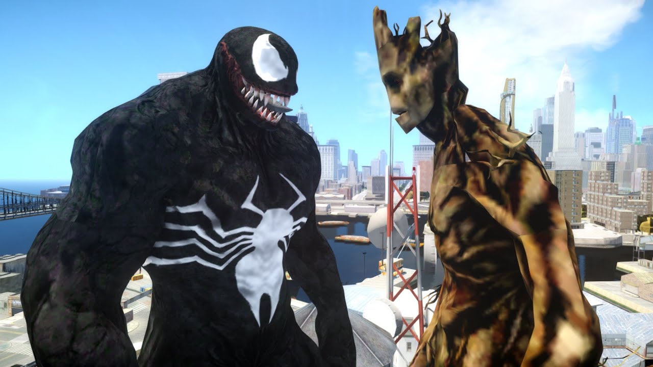 VENOM VS GROOT - EPIC BATTLE - YouTube