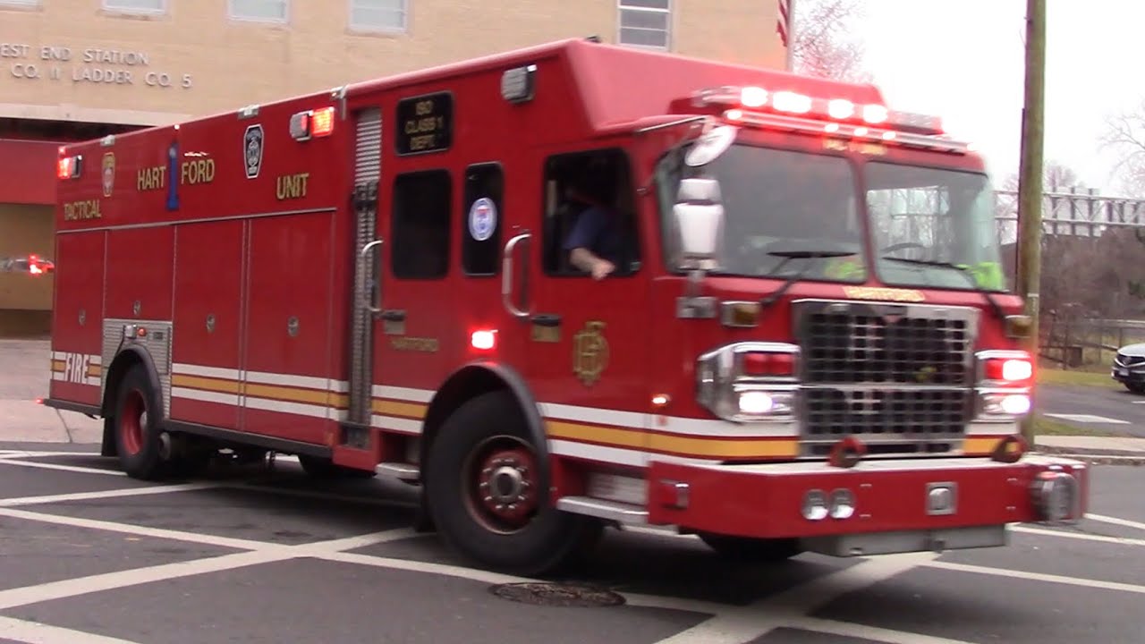 Hartford Fire Department Tac 1 Responding - YouTube