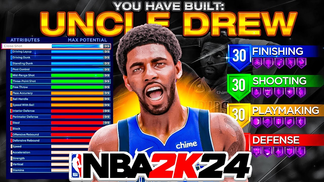 The MOST ACCURATE KYRIE IRVING BUILD on NBA2K24! - YouTube