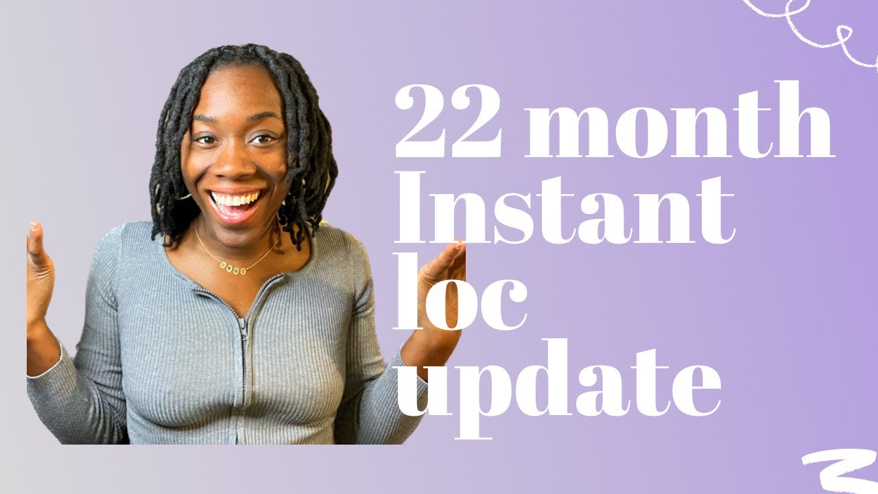 22 month Instant loc update| loc journey #maturelocs #locjourney # ...