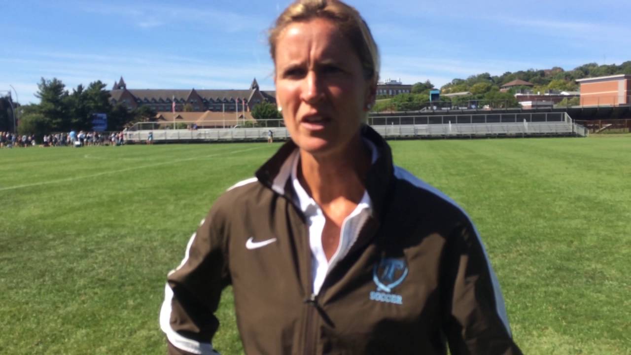 Women's Soccer Coach Martha Whiting Reacts to Bates Win - YouTube