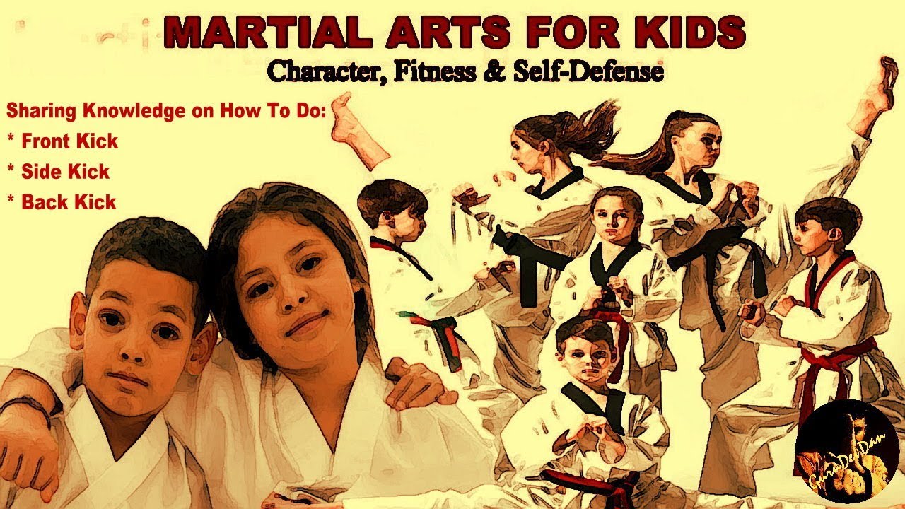 Martial Arts for Kids - How To Do Front Kick | Side Kick & Back Kick ...