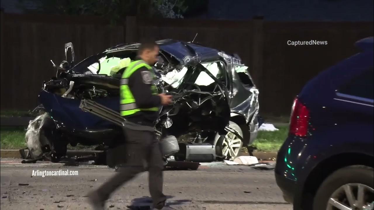 On-scene investigation after 3-vehicle crash kills 4 teens on Dundee Rd and Schoenbeck Rd ...