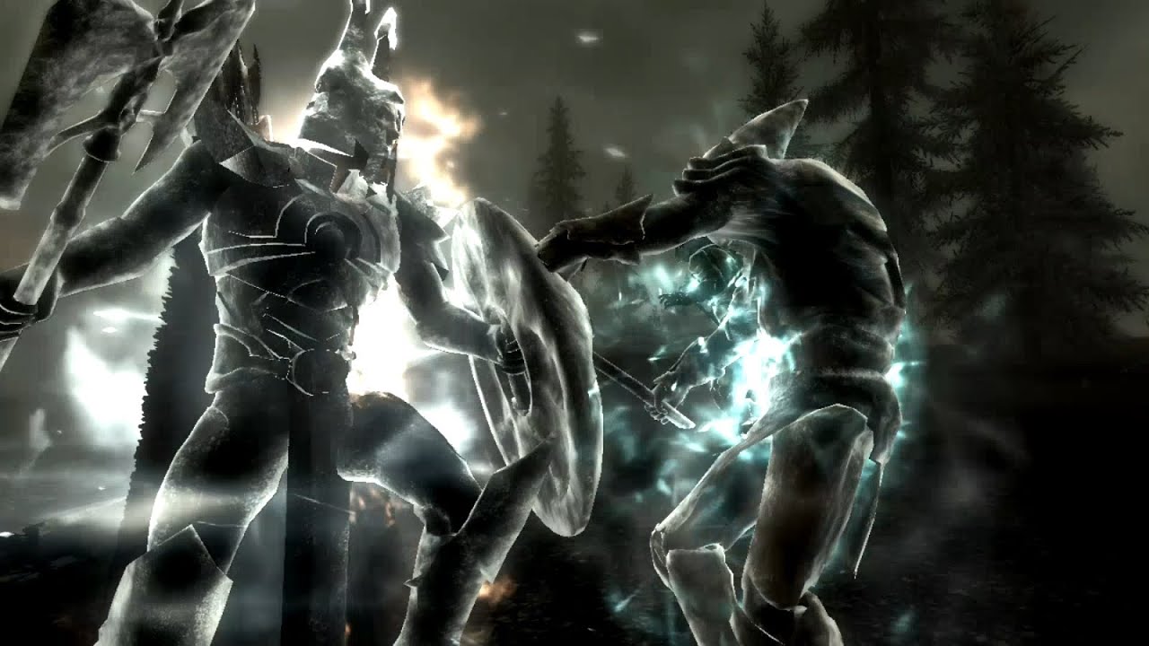 Skyrim Battles - Ysgramor vs 20 Reaver Lords [Legendary Settings] - YouTube