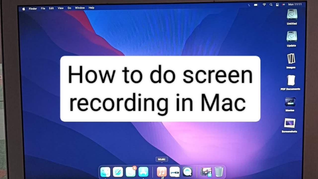 How to do screen recording in Mac 💻 - YouTube