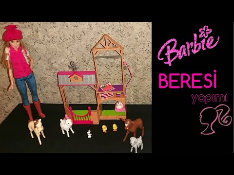 Barbie Bebek için BERE Yapımı // Çok Kolay Bere Yapımı