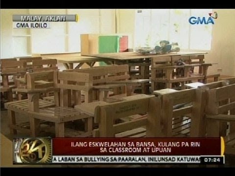 24 Oras: Ilang eskwelahan sa bansa, kulang pa rin sa classroom at upuan ...