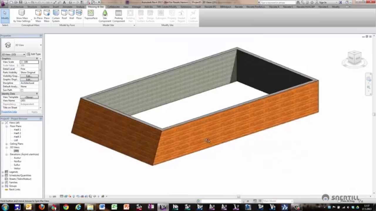 Revit 2013 Wall By Face YouTube Revit 2013 Wall By Face YouTube