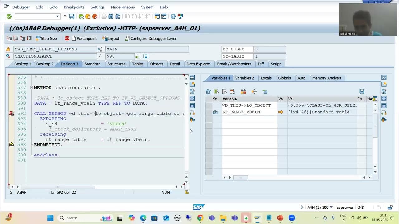 61 - Web Dynpro ABAP - Component Usage - Select-Options( Dereferencing Operator) Part7 - YouTube