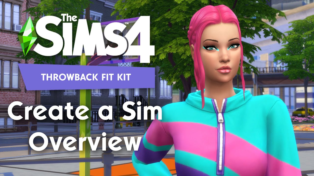 Create a Sim Overview | The Sims 4 Throwback Fit Kit - YouTube